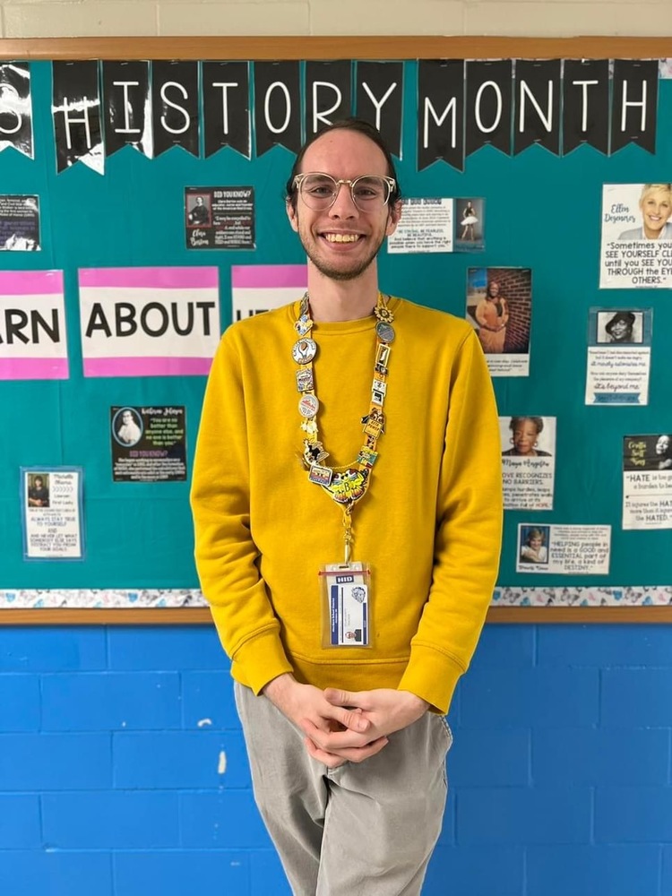 Congratulations to February's Teacher of the Month, 7th grade ELA Dylan ...
